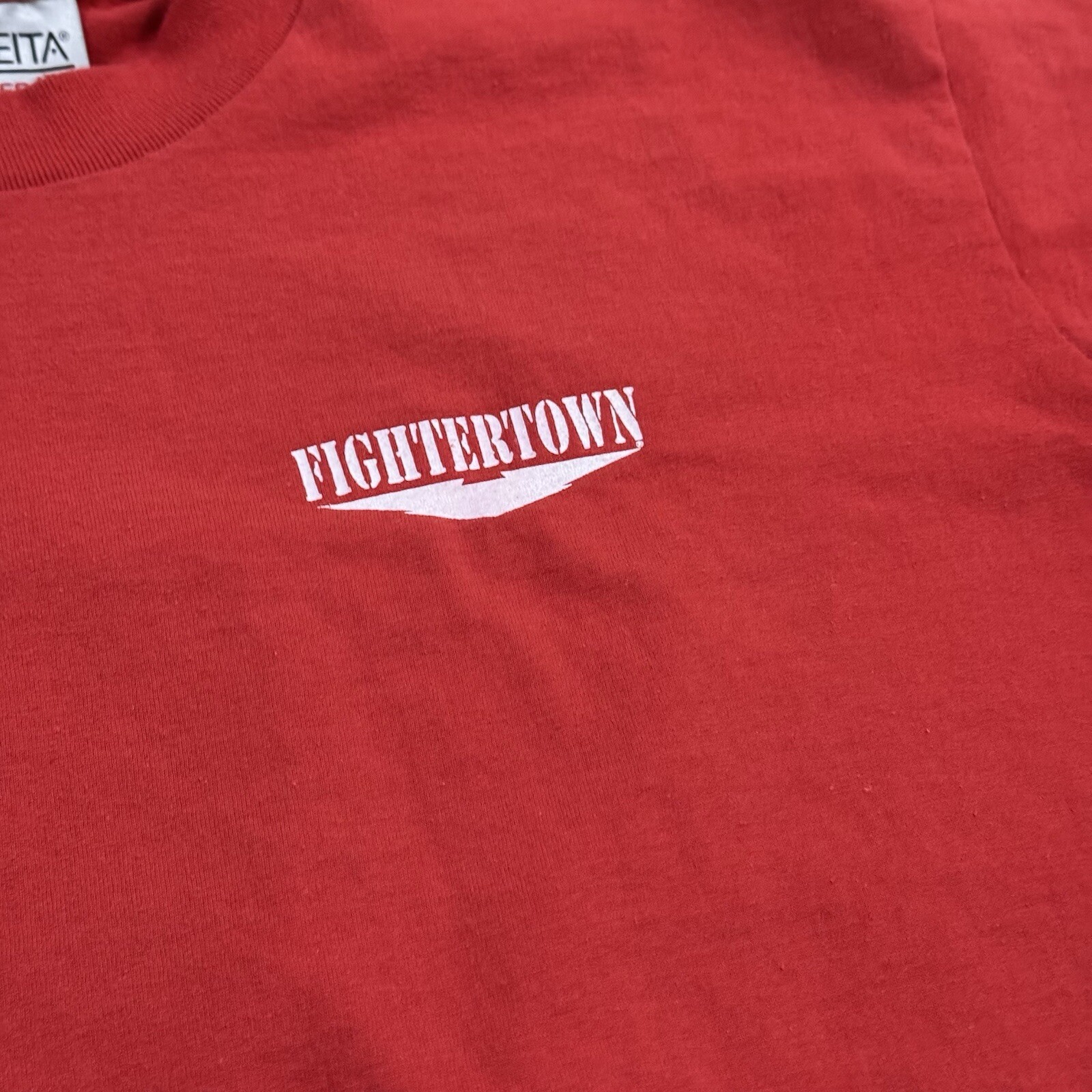 Vintage Fightertown Military Jet Aviation Red Shirt - Gem