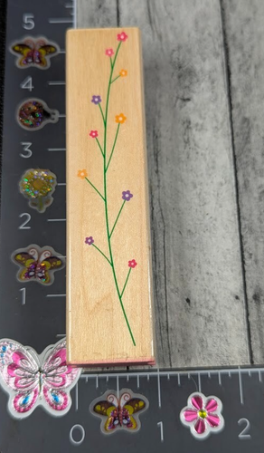 Hero Arts Filament Flower Fanciful F3248 Rubber Stamp Wood #M101 | eBay