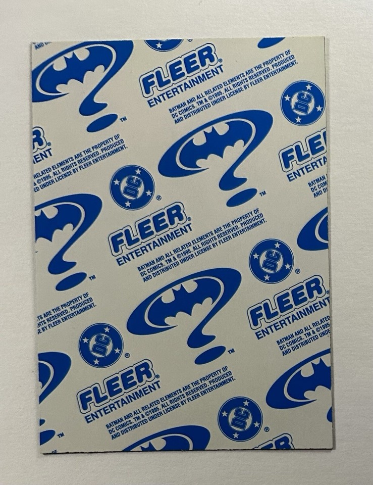 1995 Fleer DC Batman Forever Metal Riddler Hologram Card | eBay
