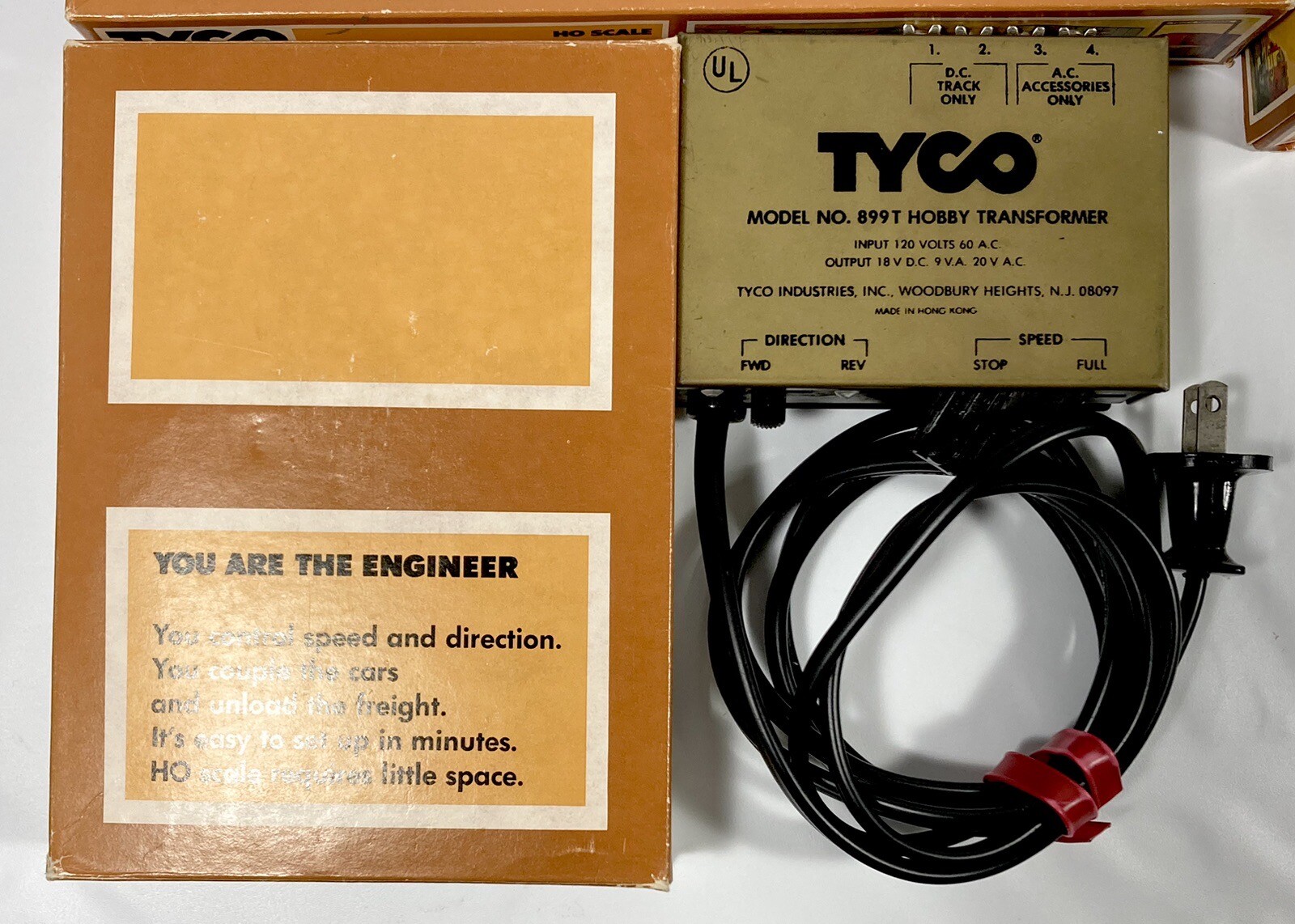 LOT HO Tyco Atlas Track Train Log Dump Autoloader Piggyback Car Set ...