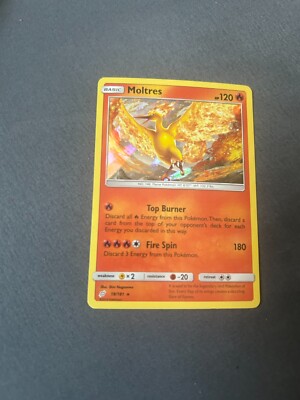 Moltres 19/181 Sun & Moon - Team Up Pokémon TCG Holo Rare LP | eBay