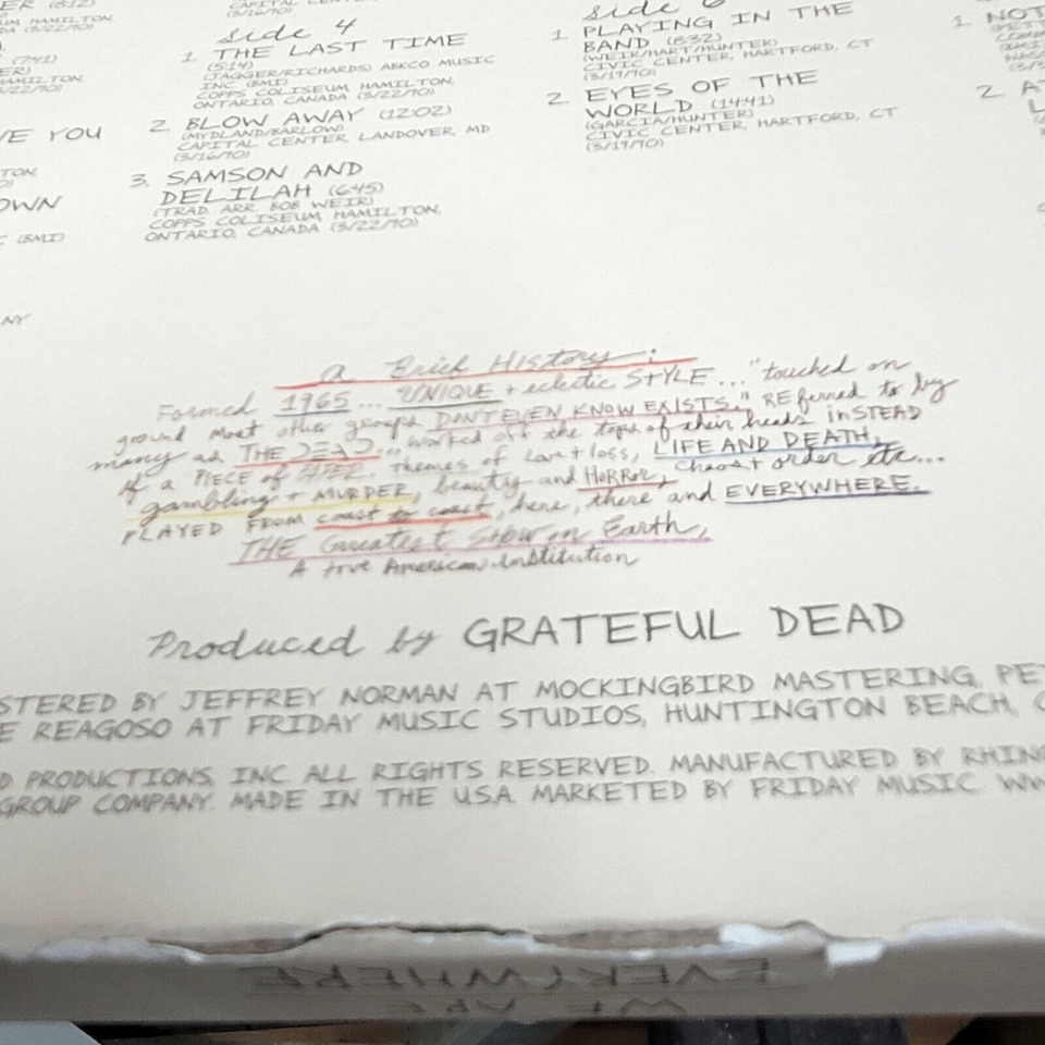 GRATEFUL DEAD Spring 1990: So Glad You Made It [2012 Limited Edition ...