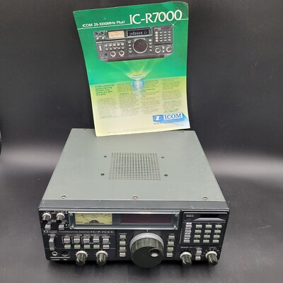 Icom IC-R7000 HF/UHF/VHF 25Mhz -1300Mhz Receiver No Remote Powers On ...