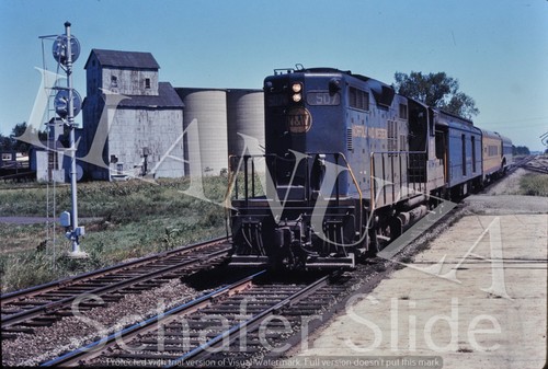 Original Slide Remounted NW passenger train at Tolono IL July 1968 ...