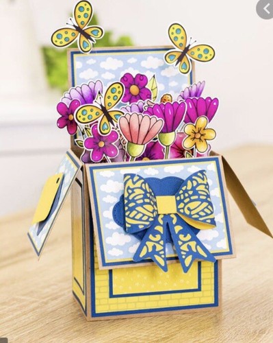 Crafters Companion Pop Up Box Floral Bouquet Card Die Cuts | eBay UK