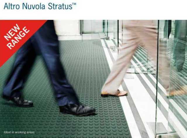 Altro Nuvola Stratus Stud Rubber Flooring - Studded Floor Tiles - 4 ...