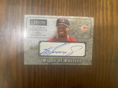 2003 Upper Deck Ken Griffey Jr Classic Portraits Signs of Success Auto ...