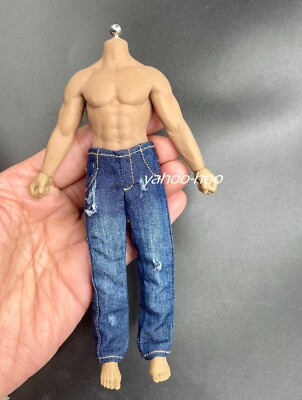 1/12 scale classic blue Jeans For 6" TBLeague PHICEN TM01 TM02 Male ...