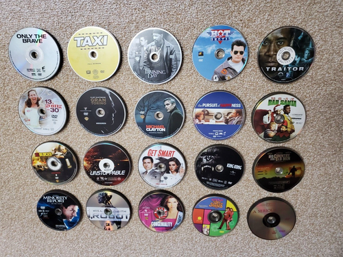Lot of 200 Random DVD's (Disc Only) - Movies and Shows | eBay