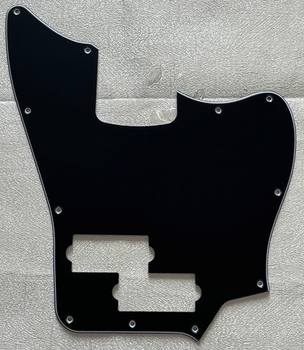 Custom For Squier Jaguar Bass VM Style Guitar Pickguard 3-Ply Black | eBay