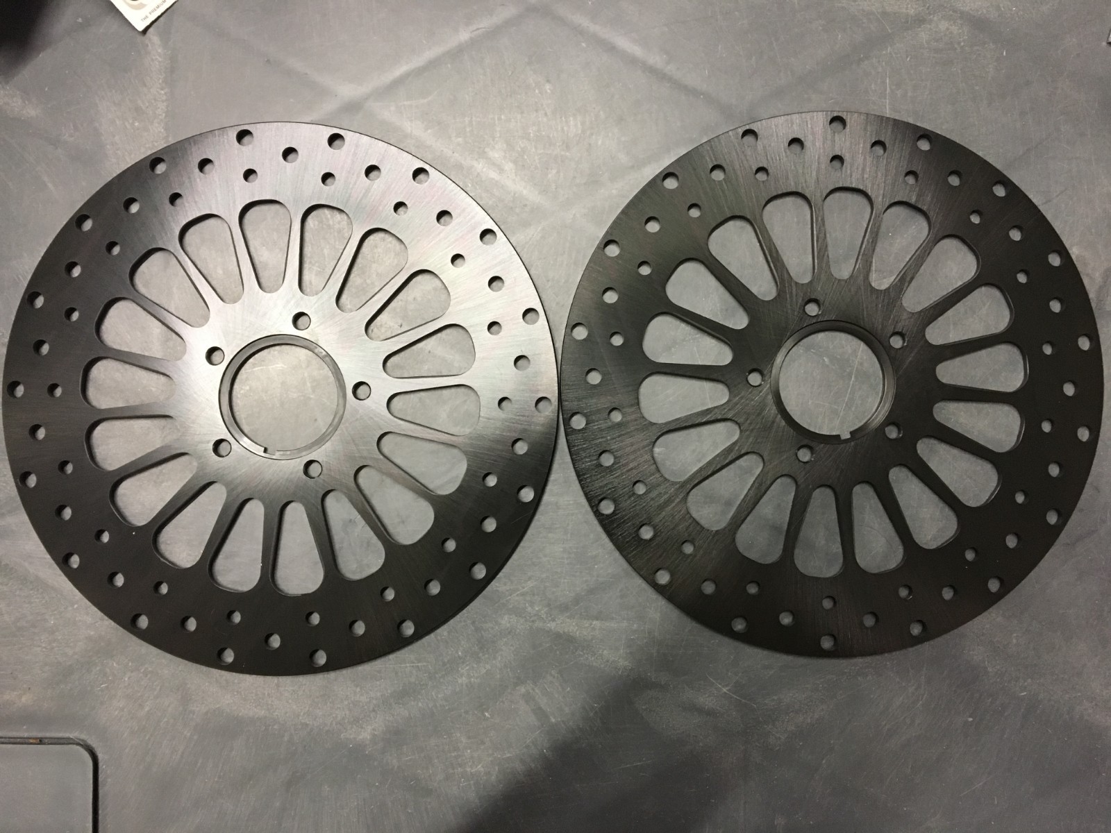 DNA 11.5" Black Super Spoke Front Brake Rotors Set Of 2 Front Harley ...