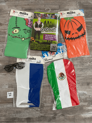 Vampire Morphsuit Size Lg & Morph Halloween Masks Lot 34 | eBay