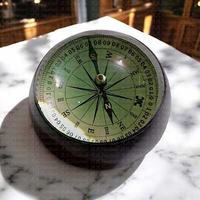 4.5 in Big Custom Wooden Magnifier Paperweight Compass – Handmade ...