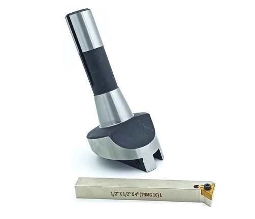 Large Head 2.5" Inch Lathe Milling R8 Shank Fly Cutter with Indexable ...