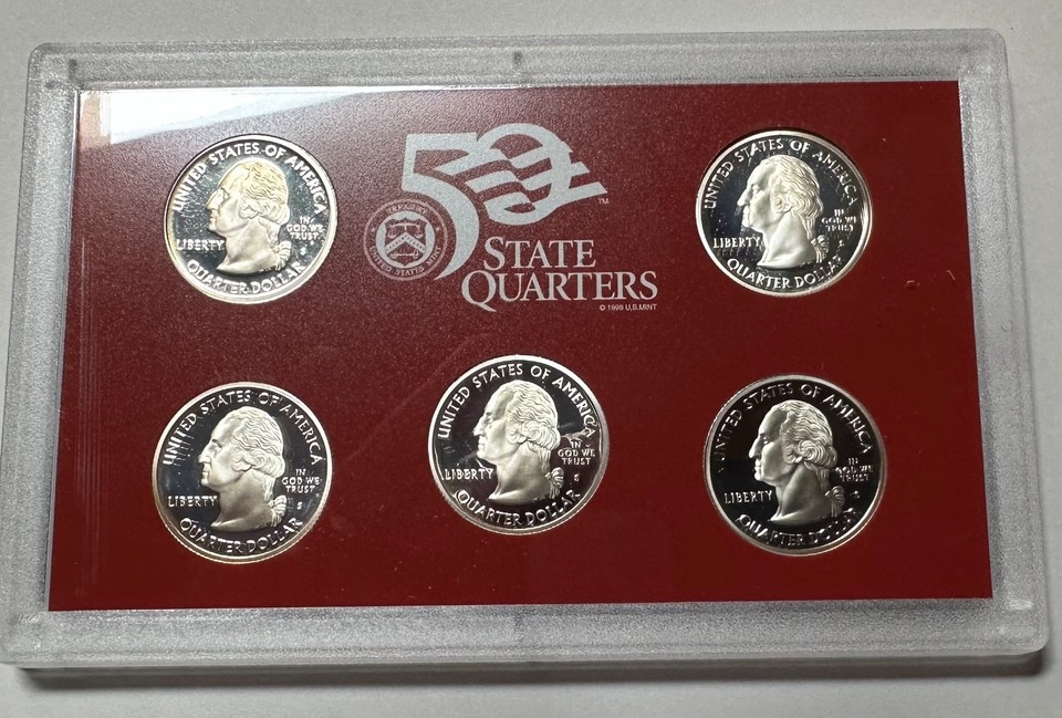 2005 US Mint 50 State Quarters SILVER Proof Set OG Packaging COA | eBay