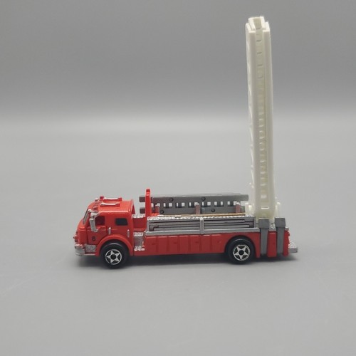 Vtg Micro Machines Galoob Fire Truck Engine Hook & Ladder Deluxe RED ...
