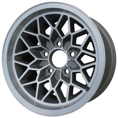 Alloy Wheel 15X8 Medium Charcoal w/Machined Face Snowflake Design 5X4 ...