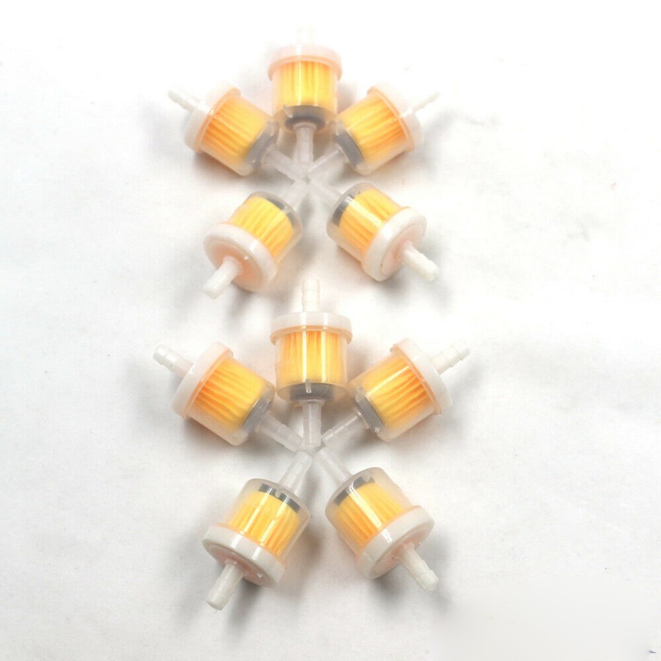 1/4" Inline Fuel Gas Filter for Kawasaki Kohler Briggs & Stratton 10Pcs ...