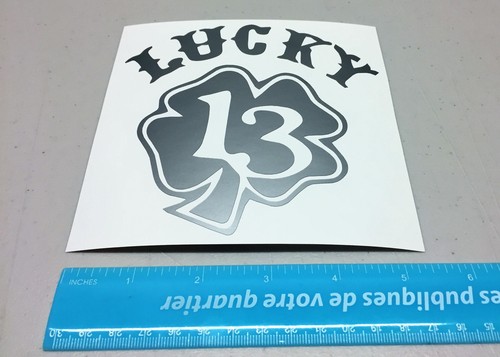 Lucky 13 stickers, clover shamrock vinyl decal, chance stickers rn | eBay