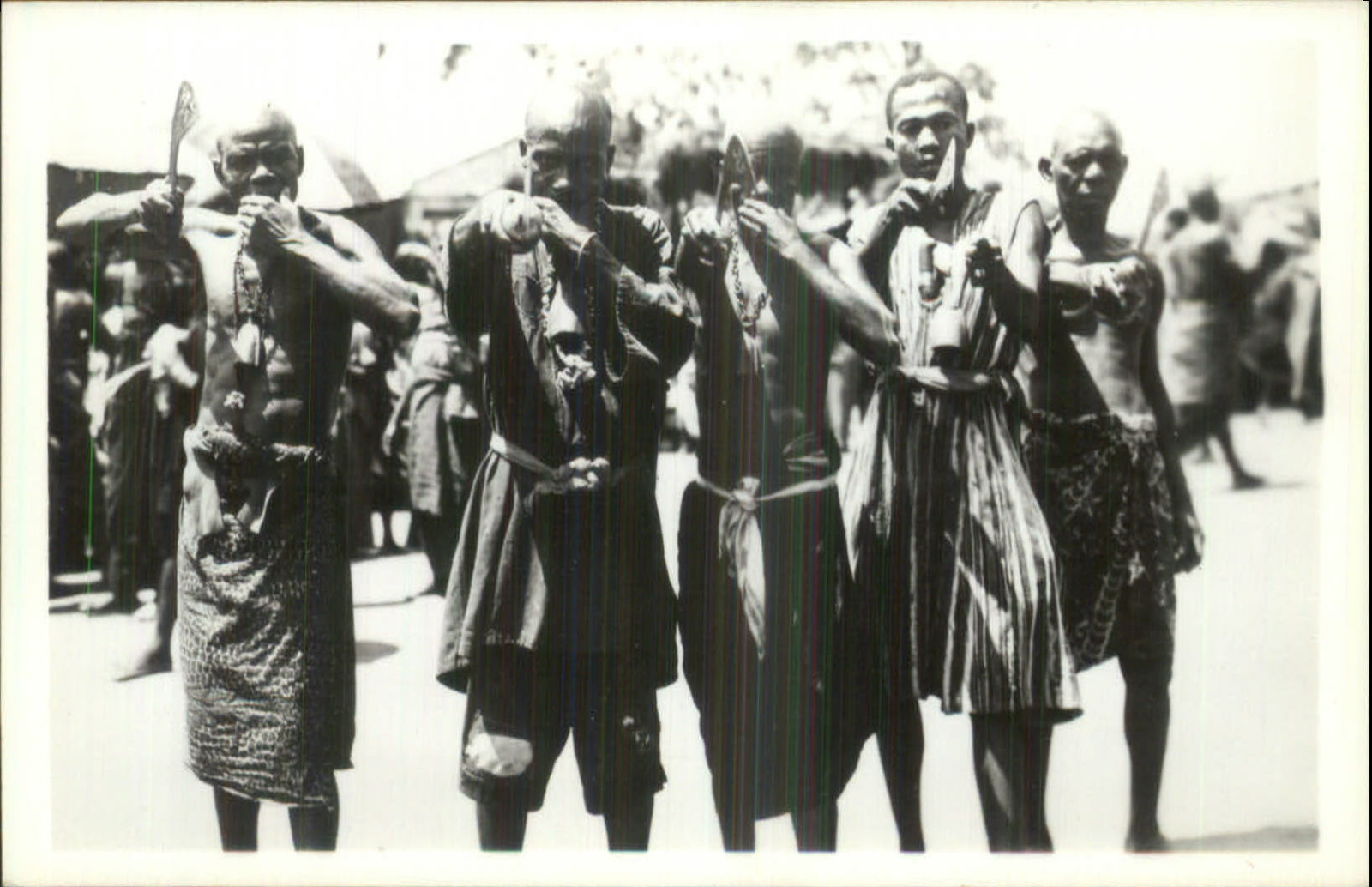Ethnography Africa Native Black Men Magic Magicians Real Photo Postcard ...