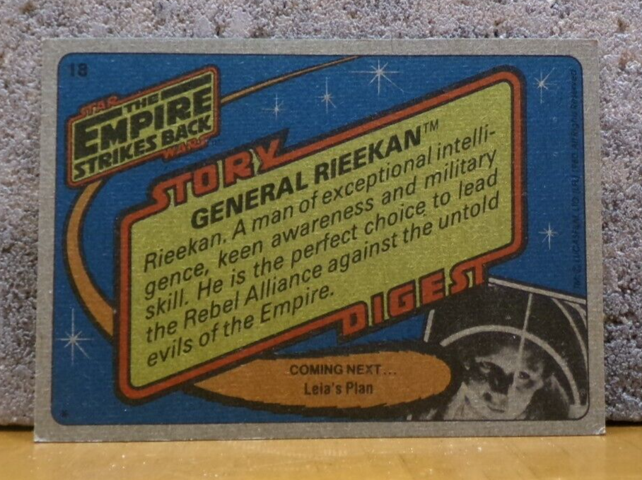 AUC. 552 ORIGINAL 1980 THE EMPIRE STRIKES BACK TRADING CARD GENERAL ...