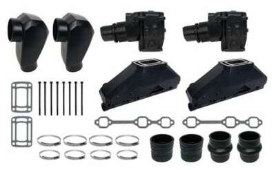OMC V6 4.3L Exhaust Manifold Conversion Kit RISERS | Replaces 1-Piece ...