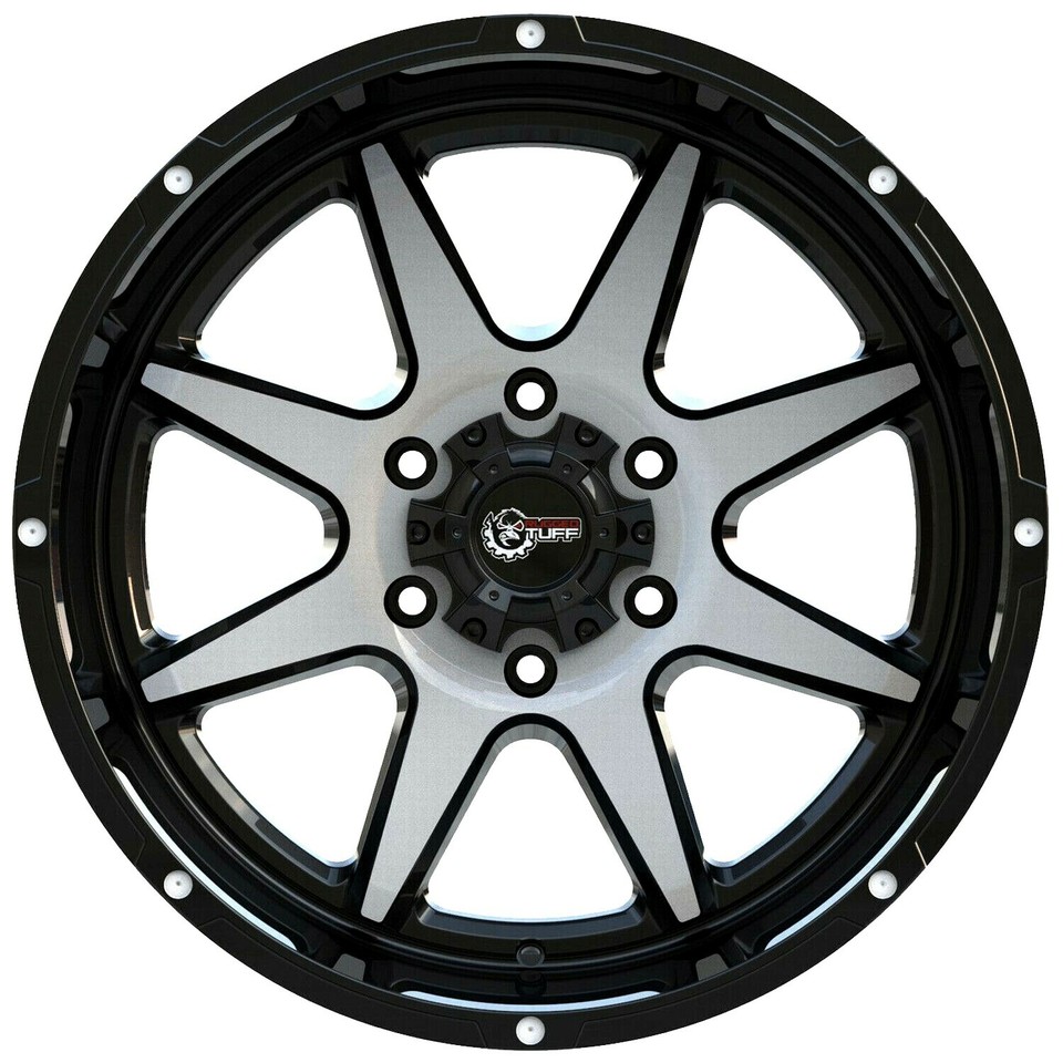 (4) RT800 6x139.7 6x5.5 20x10 Wheels Rims Set 20" Inch 6-Lug (-18 ...