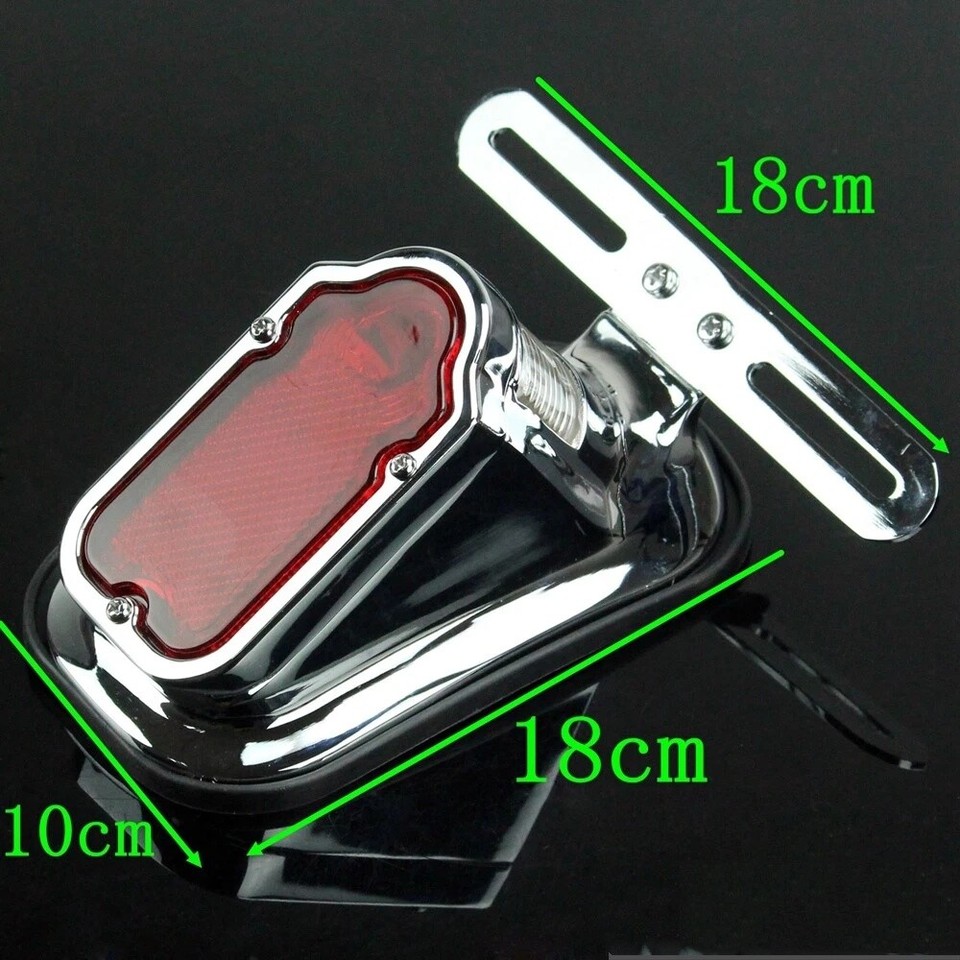 Tombstone Brake Tail Light Motorcycle Chrome Fit For Harley Softail | eBay