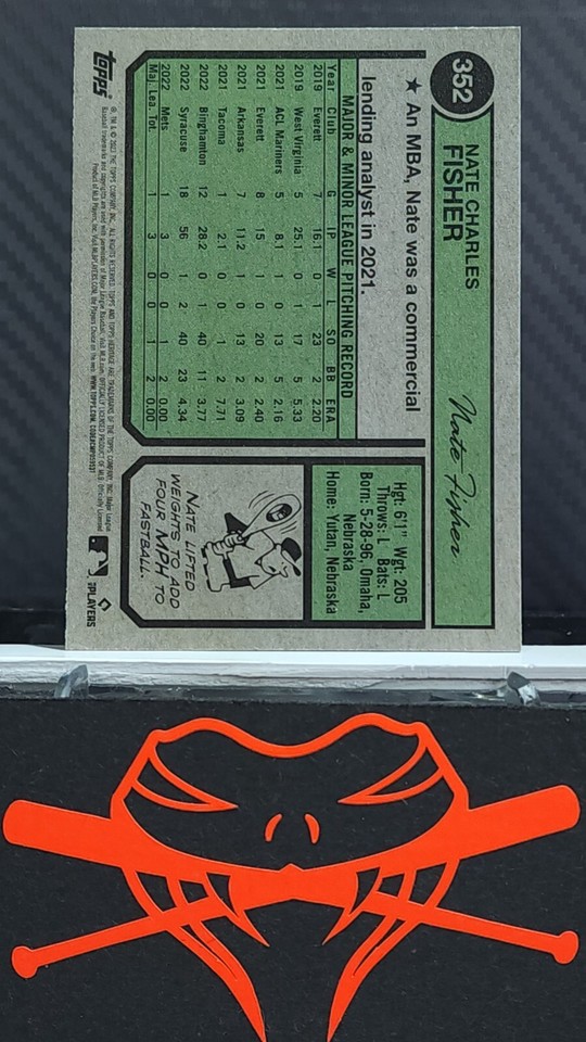 Nate Fisher 2023 Topps Heritage ROOKIE #352 - White Sox RC | eBay