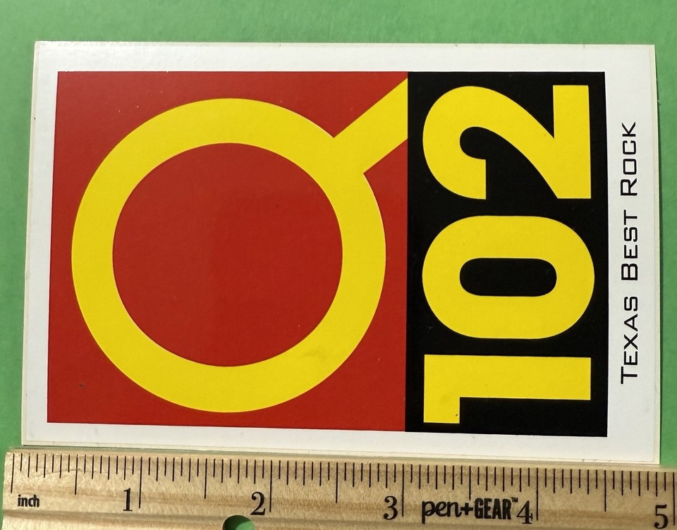 Q102 Texas Best Rock Dallas Radio Station Sticker Bring In the Weekend ...