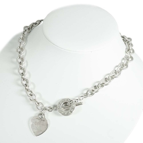 TIFFANY CO. Return To Heart Tag Toggle Necklace Sv925 | eBay