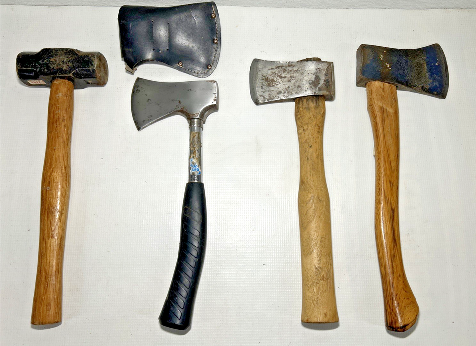 Vintage Lot of Hand Axes Hatchet Tool Various Brands Stanley Axe ...