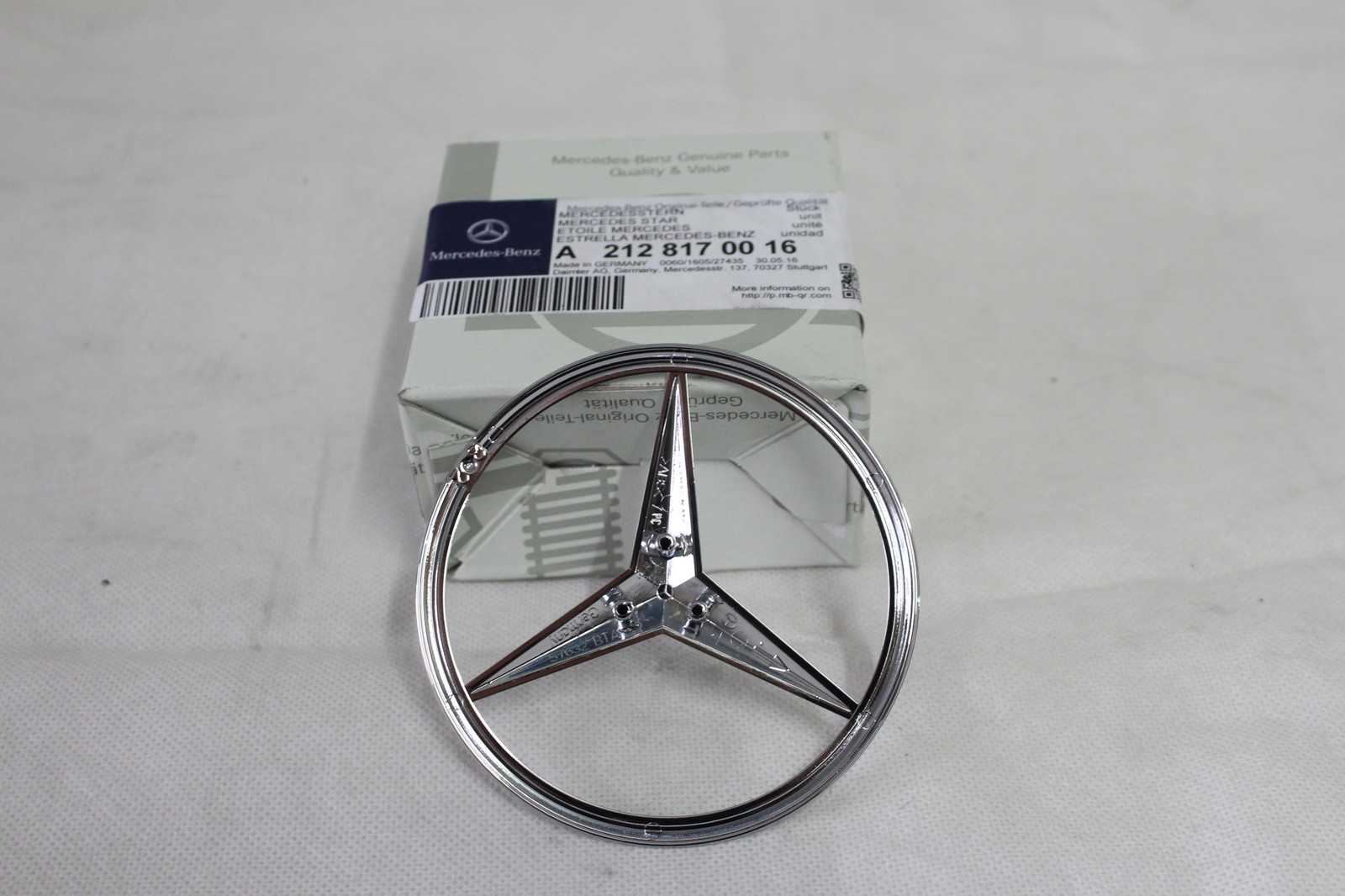 Genuine Mercedes-Benz W212 E-Class Rear Boot Trunk Lid Badge Star ...