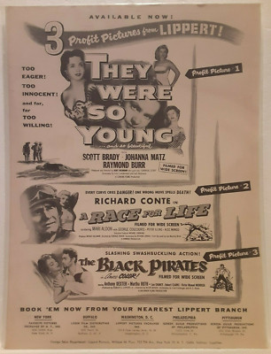 Lippert Profit Pictures ad to Theater Owners 1955 Original Movie Print ...