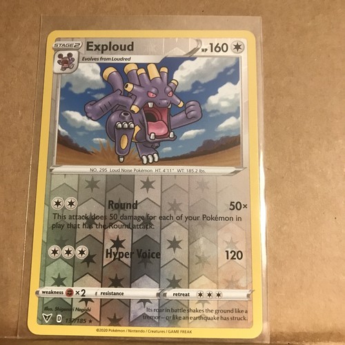 Pokémon TCG Exploud Vivid Voltage 137/185 Reverse Holo Rare | eBay
