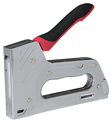 4 PAK Arrow T50 Soft-Grip Staple Gun is a general purpose chrome plated ...