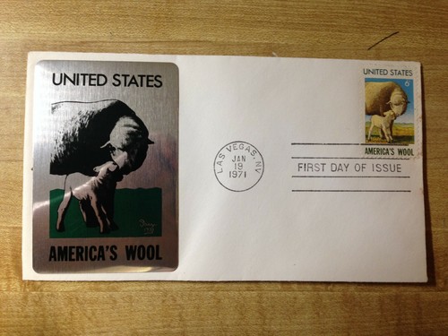 #1423 6c Wool FDC Sarzin Metallic Cachet UA FD6293 | eBay
