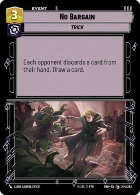 No Bargain Foil - SHD 244 NM - Star Wars Unlimited | eBay