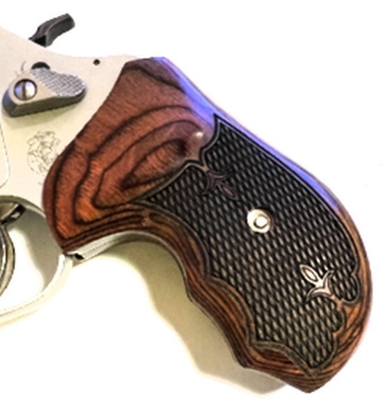 J Frame Grips fits Smith Wesson ROUND BUTT S&W ROSEWOOD 38/357 XL FULL ...