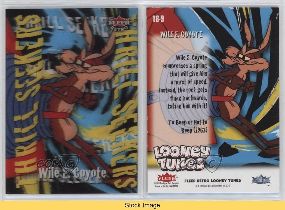 2024 Fleer Retro Looney Tunes Thrill Seekers Wile E Coyote #TS-9 READ ...