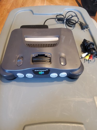 N64 Vintage Nintendo 64 Console System with power cord Av Cable (USA ...