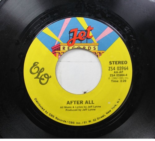Rock 45 Elo - After All / Rock 'N' Roll Is King On Jet Records | eBay