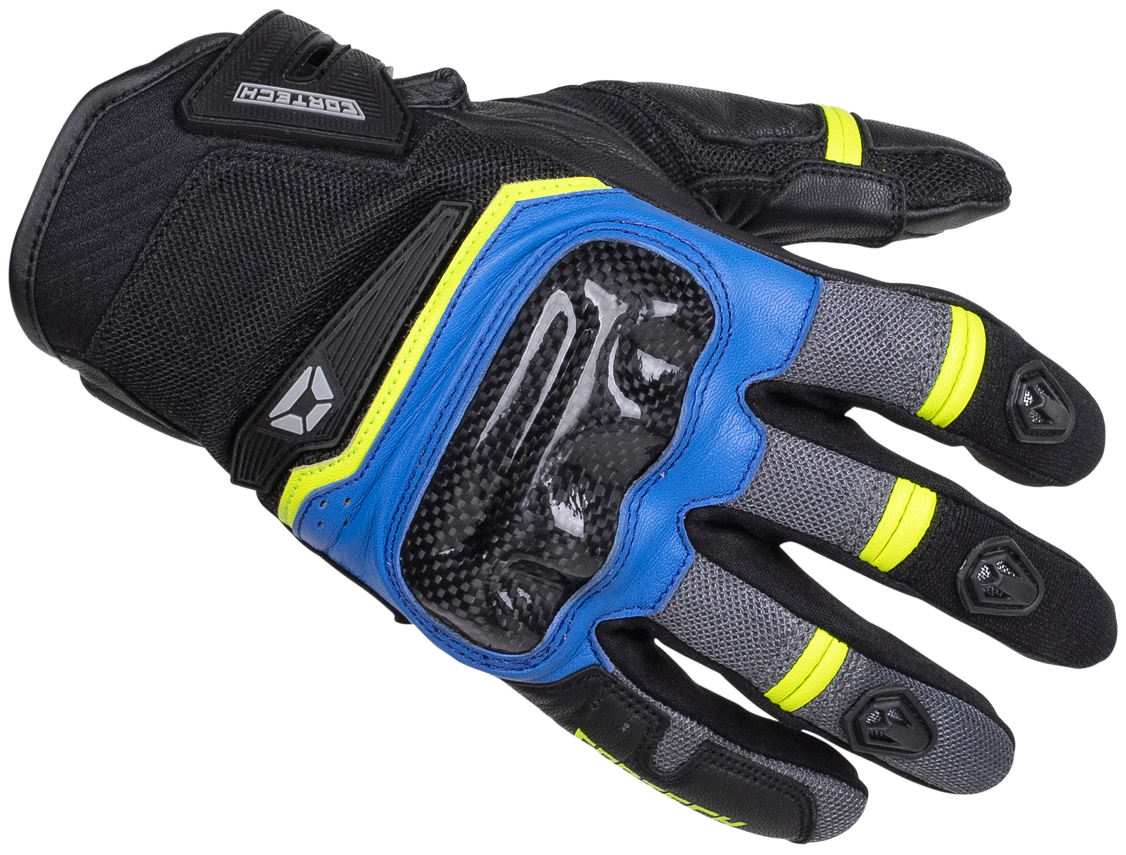 Sonic-Flo Glove Cortech Blue/Hi Viz MED | eBay