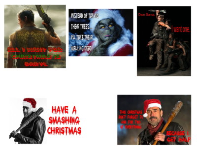 Walking Dead - Iron on Transfer - Christmas - Negan, Daryl | eBay