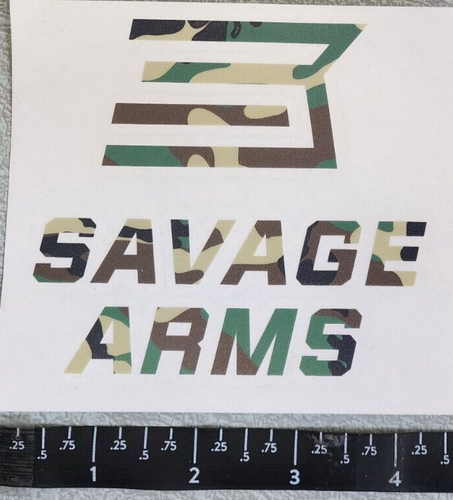 Savage Arms Camo Peel n Stick Logo Decal Sticker Vinyl Firearms Shot ...
