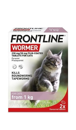 FRONTLINE WORMER - Cat Worming Treatment - 2 Tablets - NEW ...
