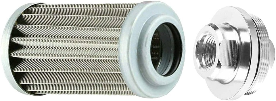 10 Micron Inline Fuel Filter with 6AN 8AN 10AN Adapter For Filtering ...