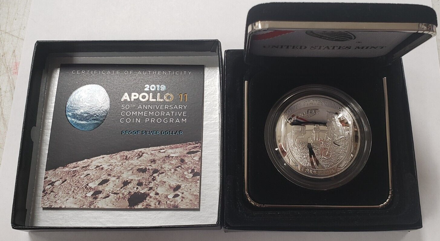 2019 US Mint 50th Anniversary Apollo 11 Silver Dollar $1 | eBay