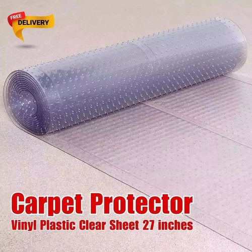Vinyl Plastic Carpet Protector Clear Runner Home Office Hallway Film ...