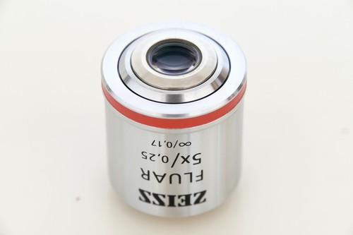 ZEISS Axio Microscope High Fin Lens Fluar 5x 0,25 Oo 440125 RMS Planapo ...